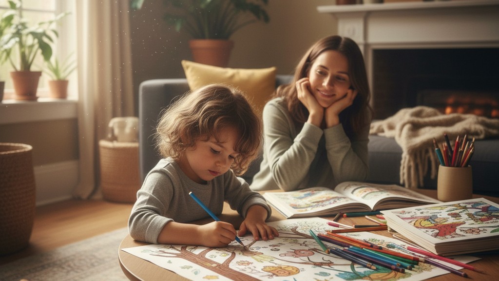 Why parents should color with their children every day