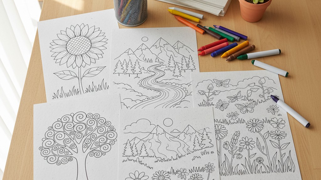 Nature Coloring Pages: Helping children develop a love for the ...