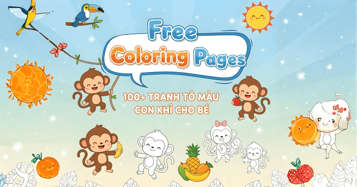 Tải 100+ Tranh tô màu con chó dễ thương cho bé